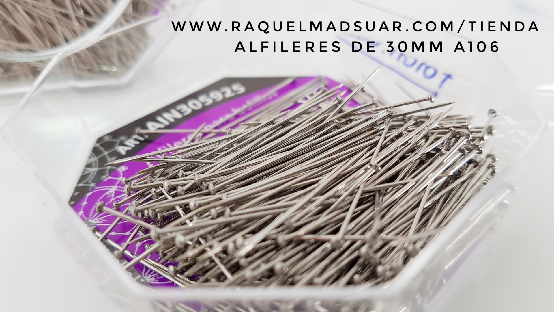 Alfileres de Acero Templado 30mm con Baño de Oro de 24 quilates ...